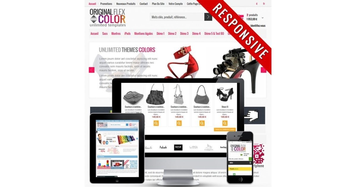 Original Flex Color Responsive Thèmes illimités Couleurs